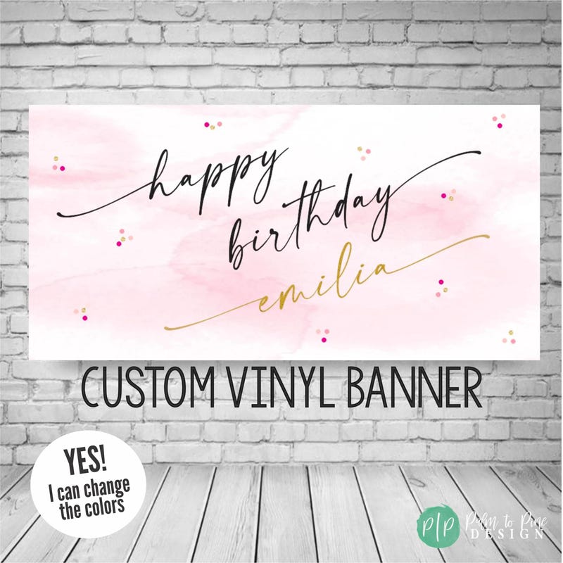 Birthday Banner Girl - Etsy