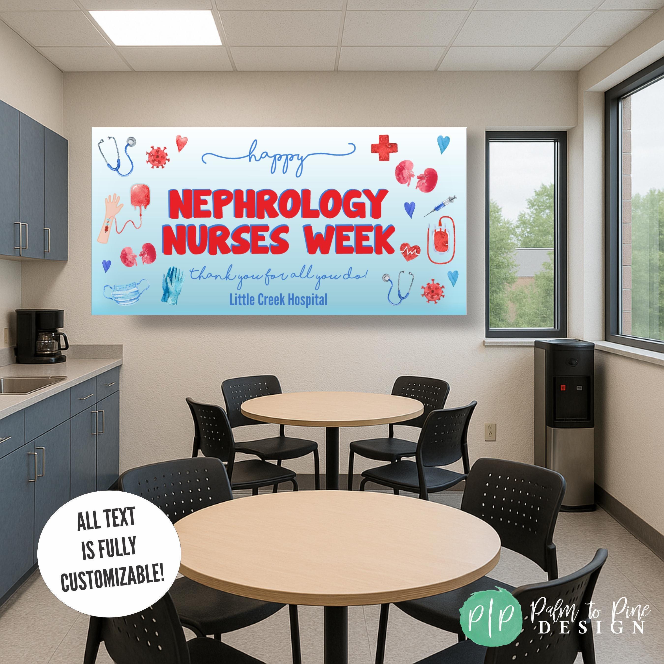 Dialysis Tech Week Appreciation Sign, Kidney Nurses Care Thank You ...
