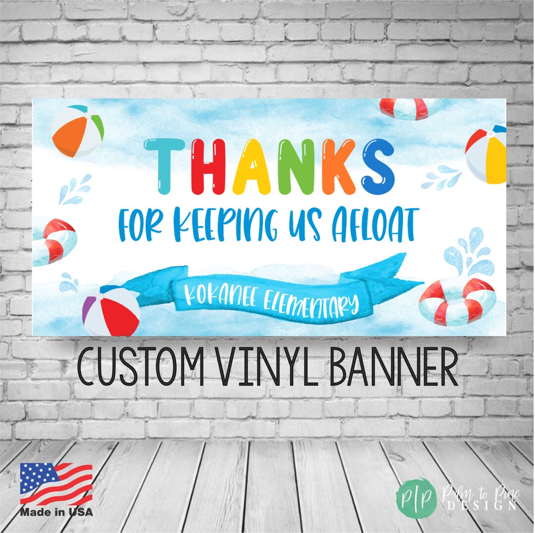 Thanks for Keeping Us Afloat Teacher Appreciation Decor, Summer End of ...