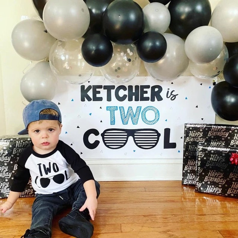 Two Cool Banner Two Cool Birthday Decor 2 Legit Birthday - Etsy