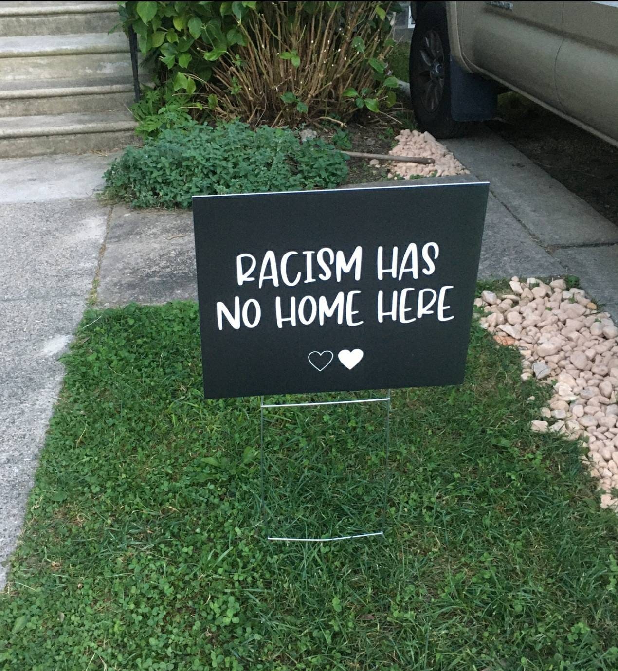 Anti-Racism Sign Black Lives Matter yard sign Black Lives | Etsy