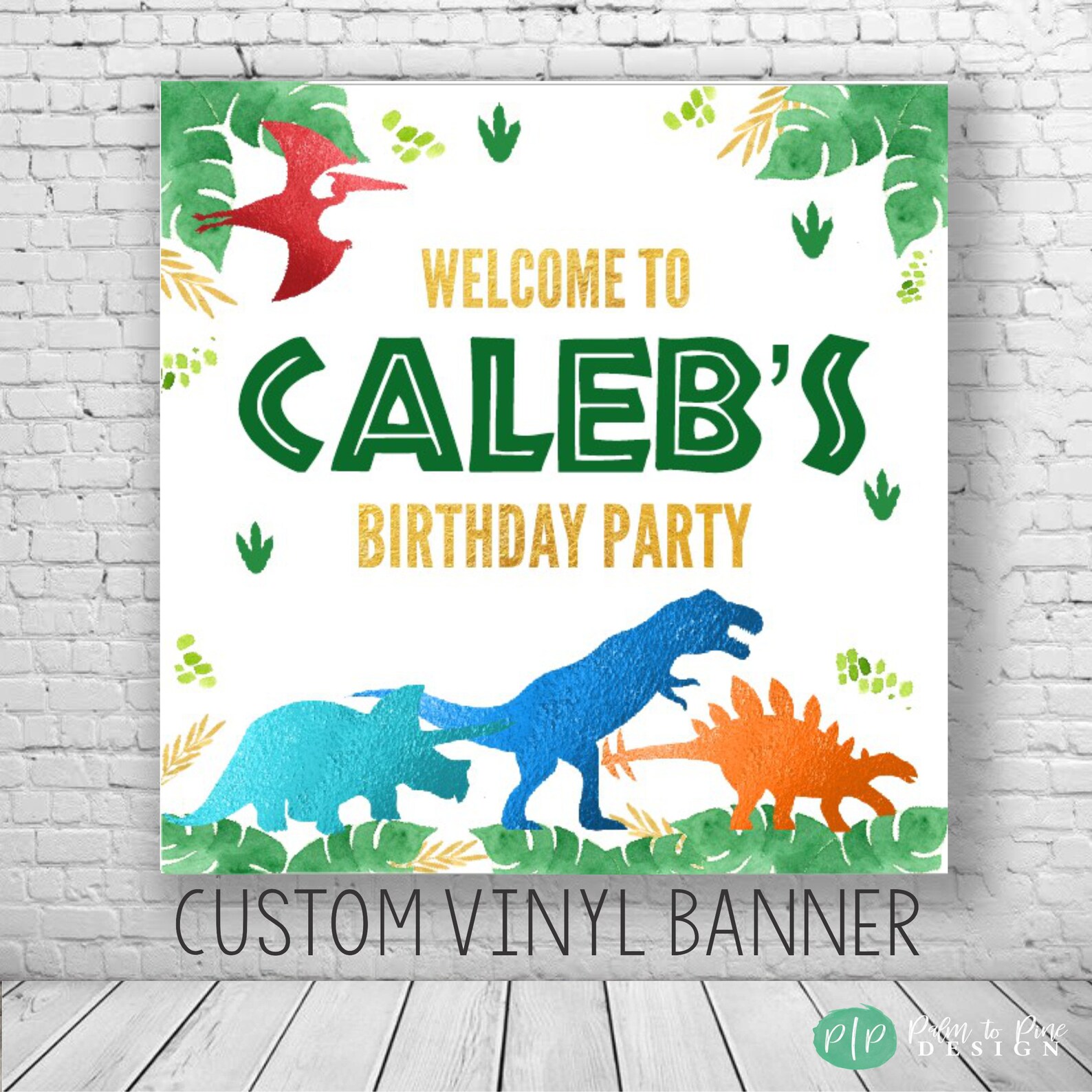 Dino Backdrop Dinosaur Birthday Banner T-rex Birthday - Etsy