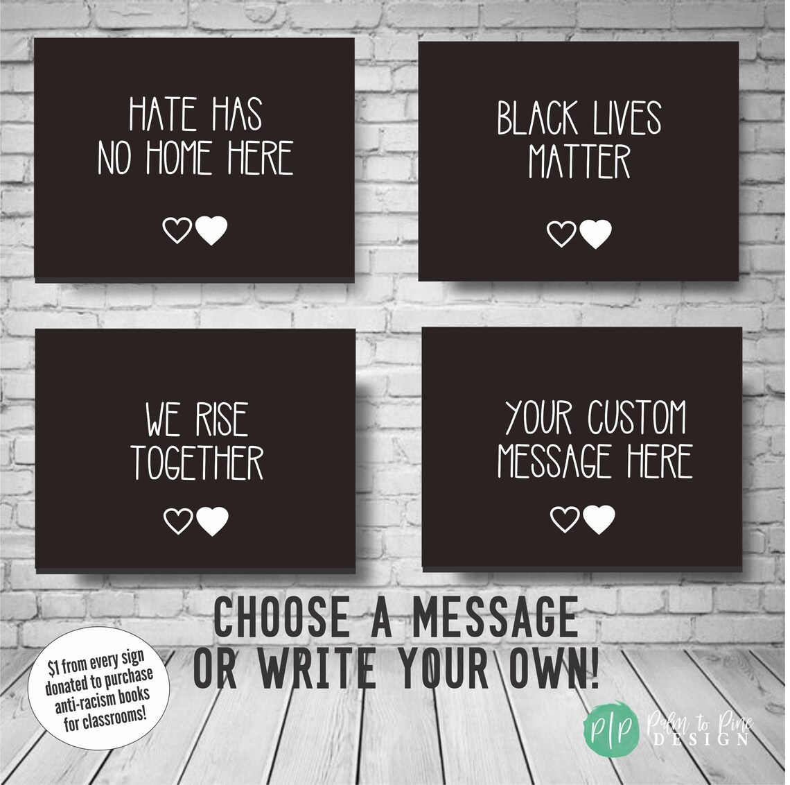 Anti-racism Sign Black Lives Matter Yard Sign Black Lives - Etsy