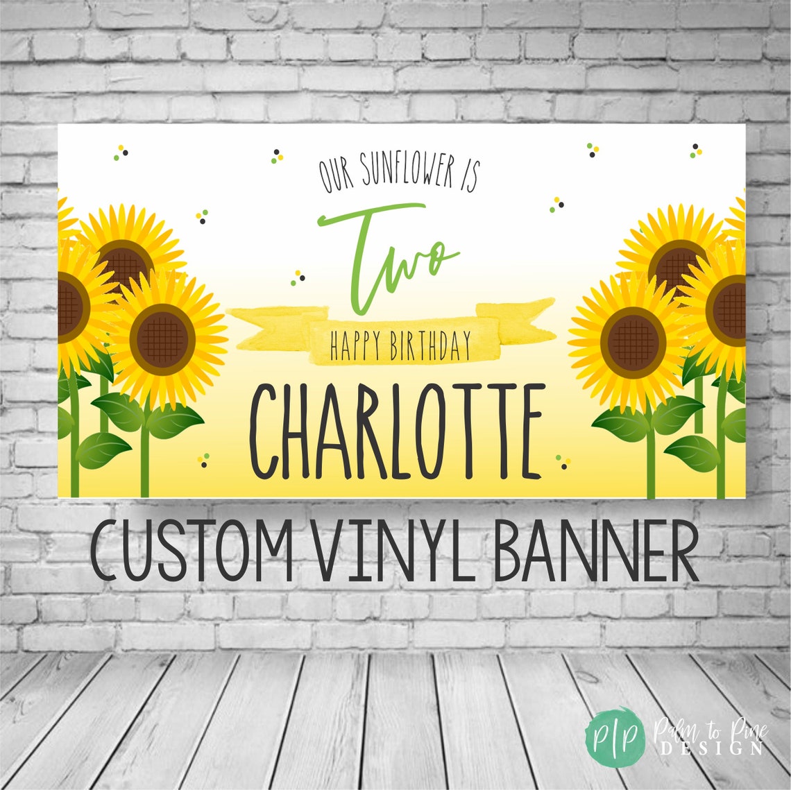Sunflower Birthday Banner Sun Flower Birthday Party | Etsy