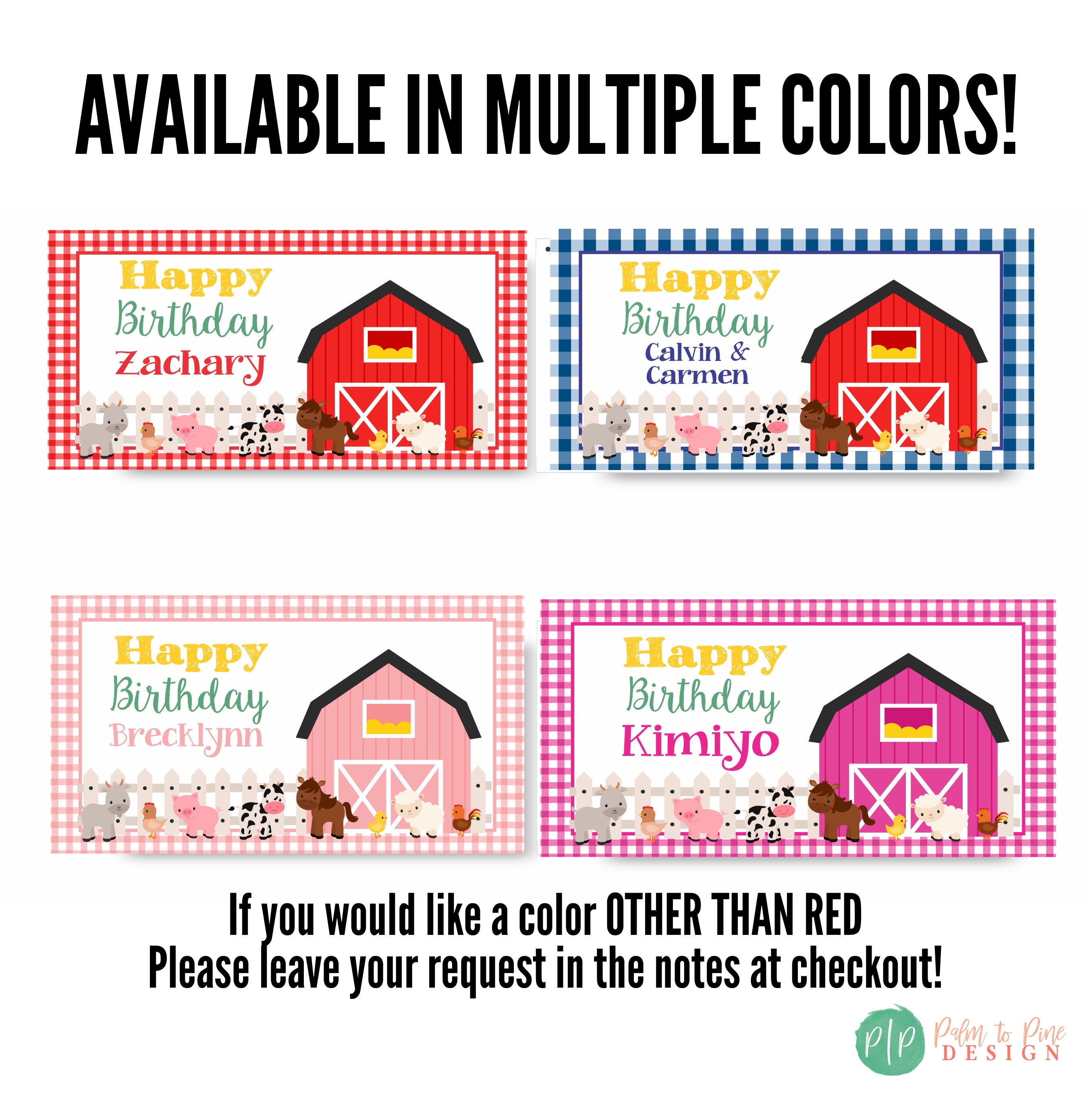 Farm Birthday Banner Barnyard Party Decor Farm Birthday - Etsy