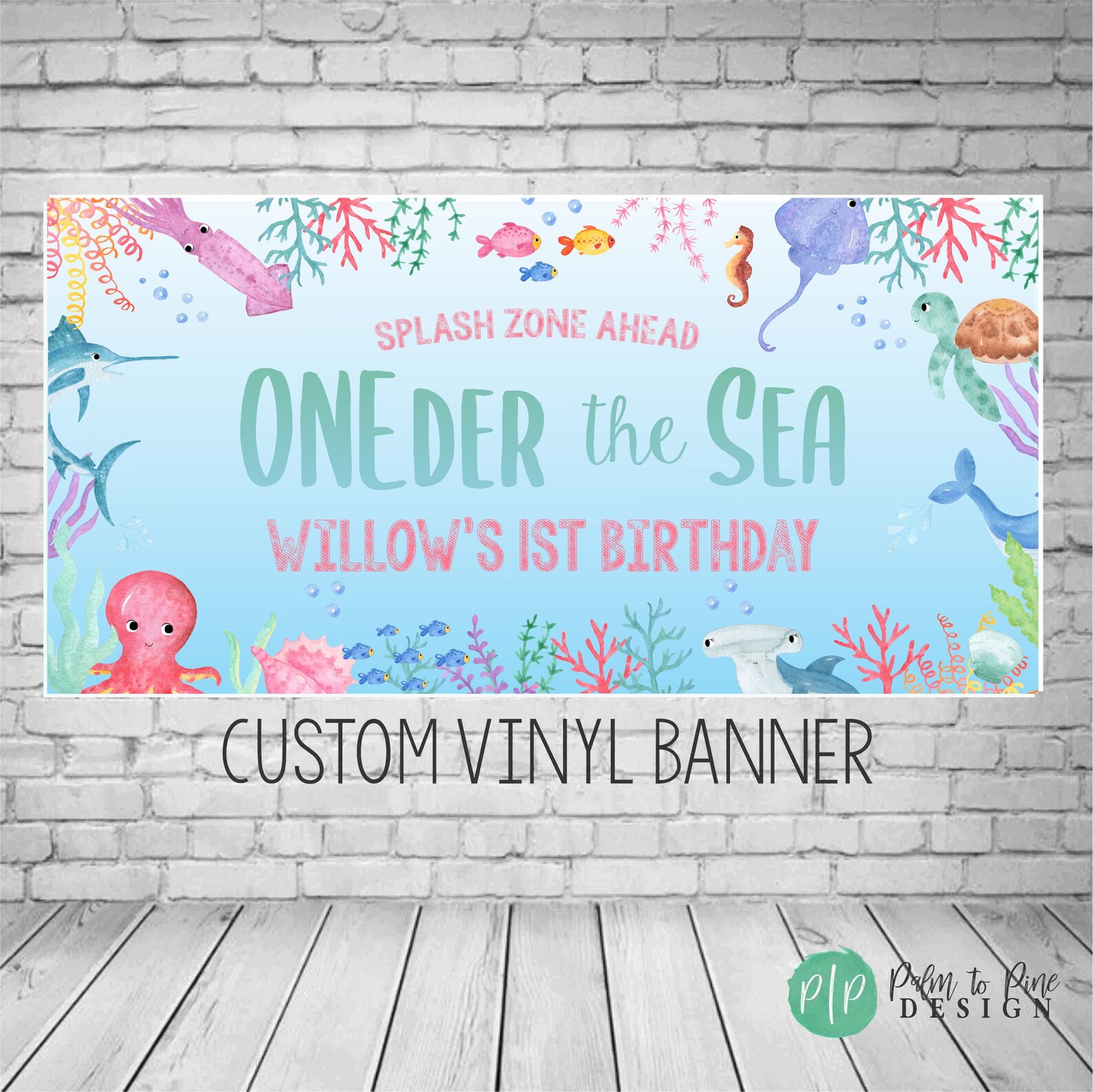 Under the Sea Birthday Banner Ocean Birthday Banner Under - Etsy