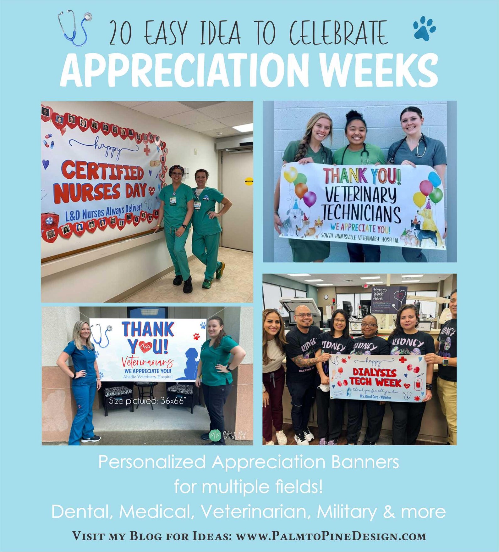 Environmental Service Week Appreciation Banner, EVS Tech Thank You Sign ...