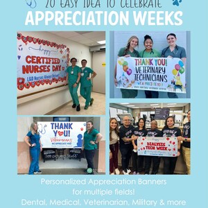 Environmental Service Week Appreciation Banner, EVS Tech Thank You Sign ...