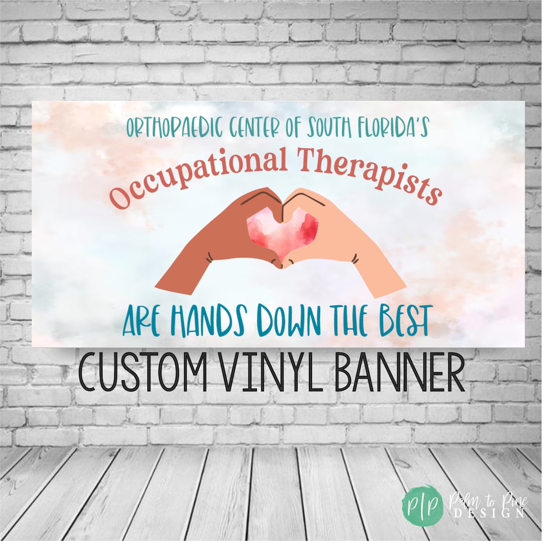 OT Appreciation Banner, Physical Therapy Week Sign, Personalized ...