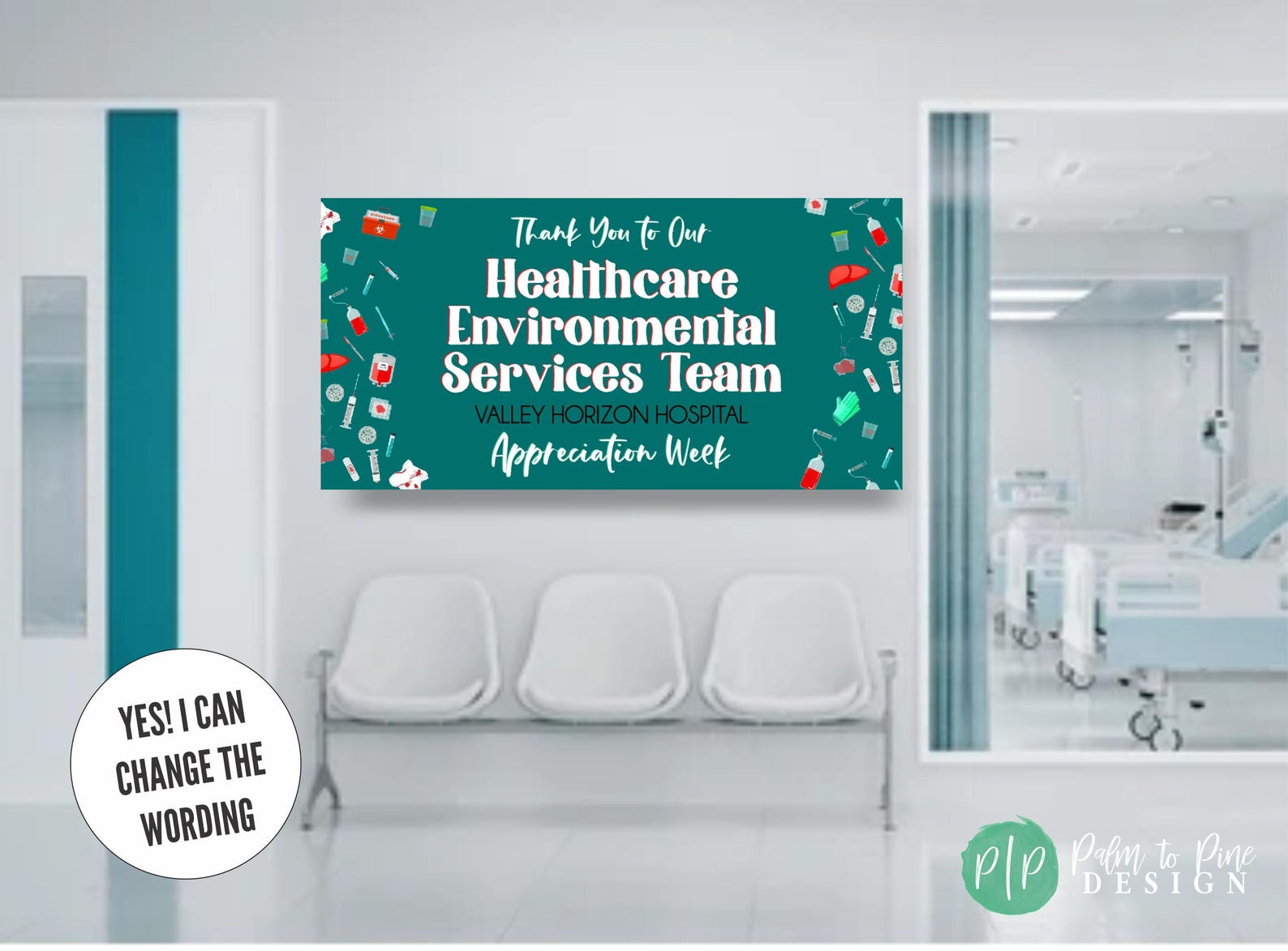 Environmental Service Week Appreciation Banner, EVS Tech Thank You Sign ...