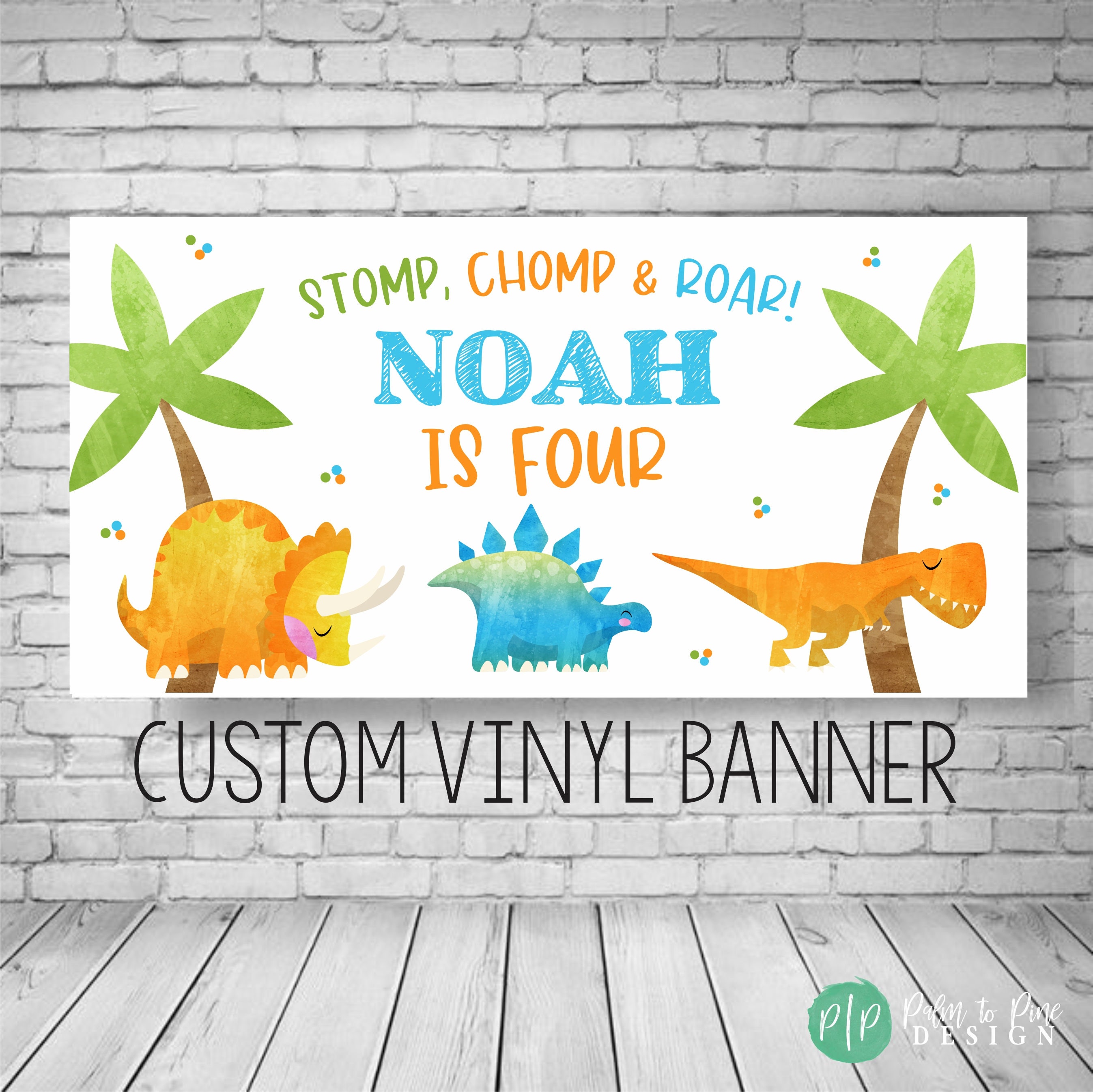 Dinosaur Birthday Banner Dinosaur Party Decoration Dinosaur | Etsy