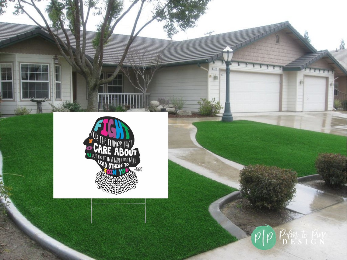 RBG Sign Women's Rights Yard Sign Vote Yard Sign - Etsy