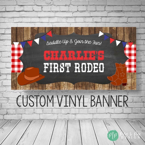 My First Rodeo Birthday Banner - Etsy