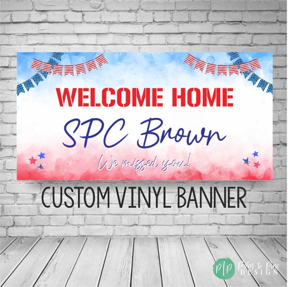 Welcome home military banner, Welcome home military sign, Memorial day ...
