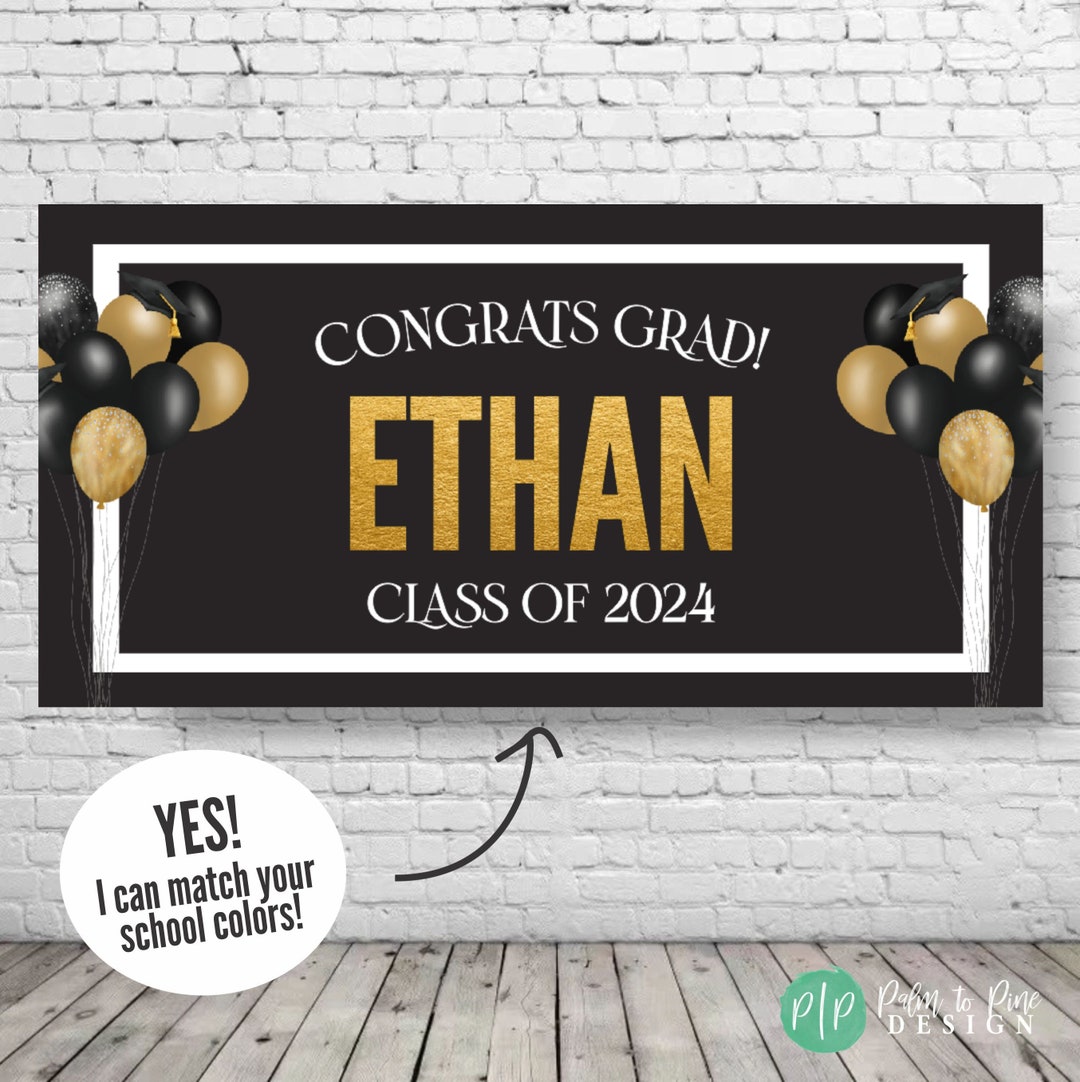 Graduation Banner, Graduation Decor, Graduation Party Banner ...