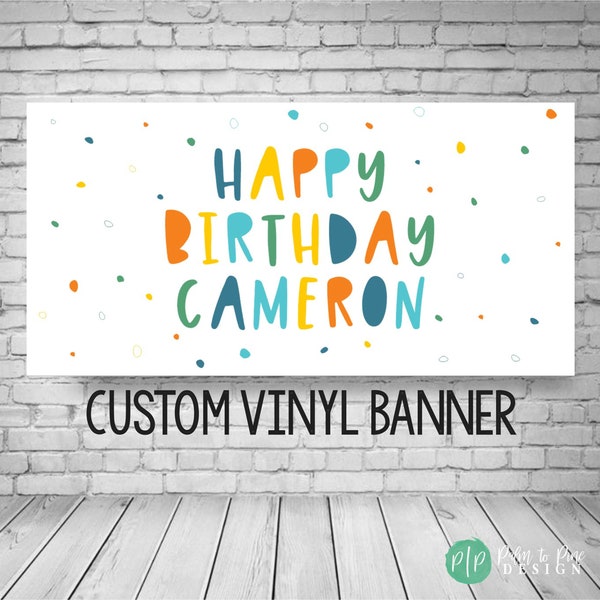 Happy Birthday Banner - Etsy