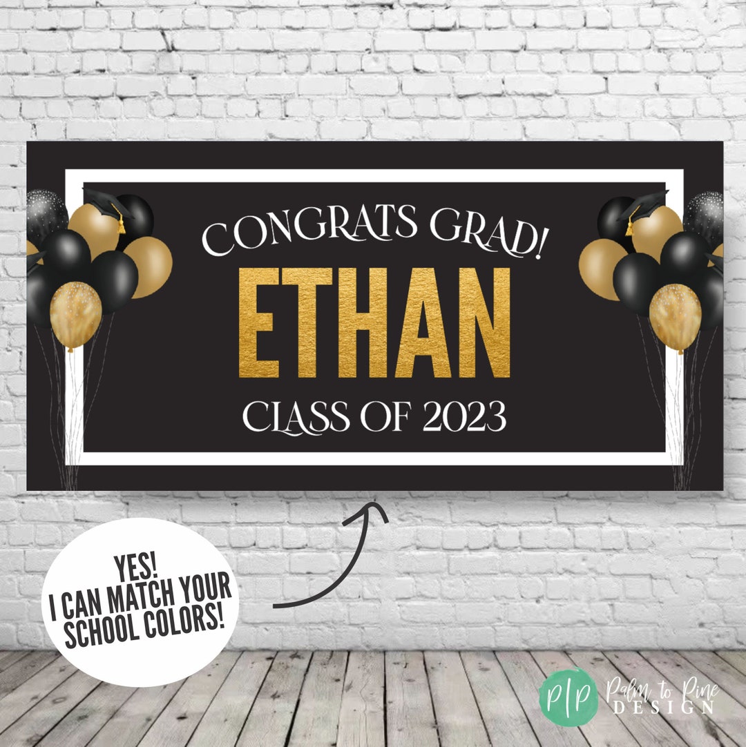 Graduation Banner, Graduation Decor, Graduation Party Banner ...