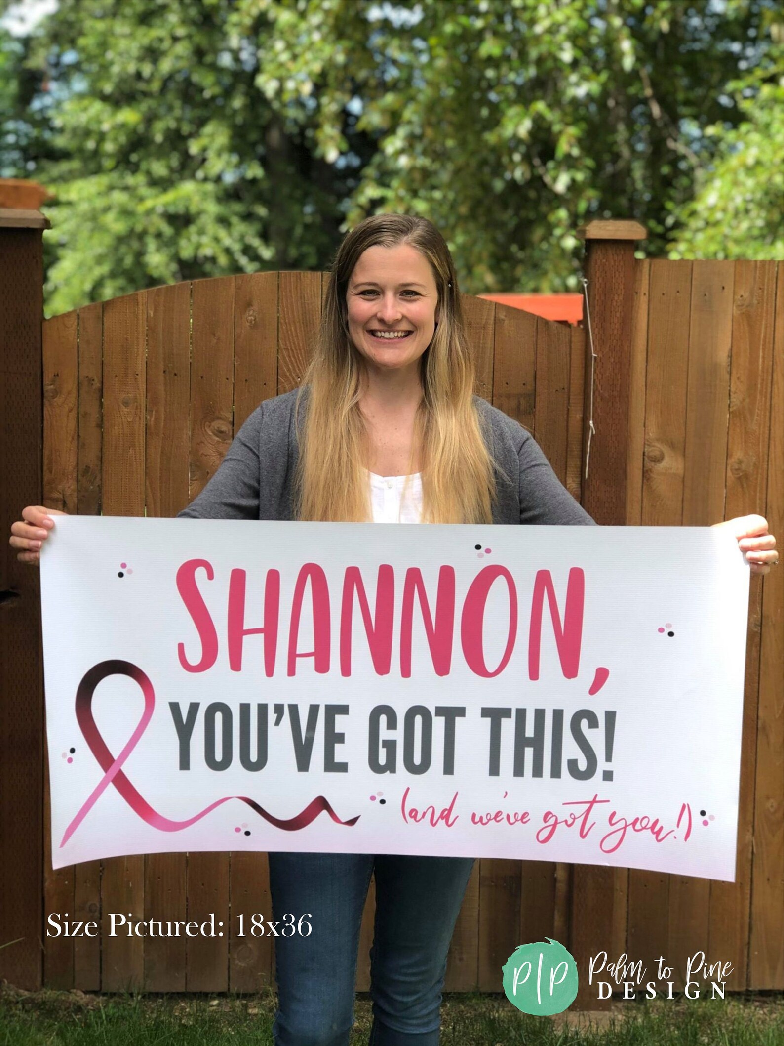 Cancer Fighter Banner - Personalized Support for Chemo and Walks - Any ...