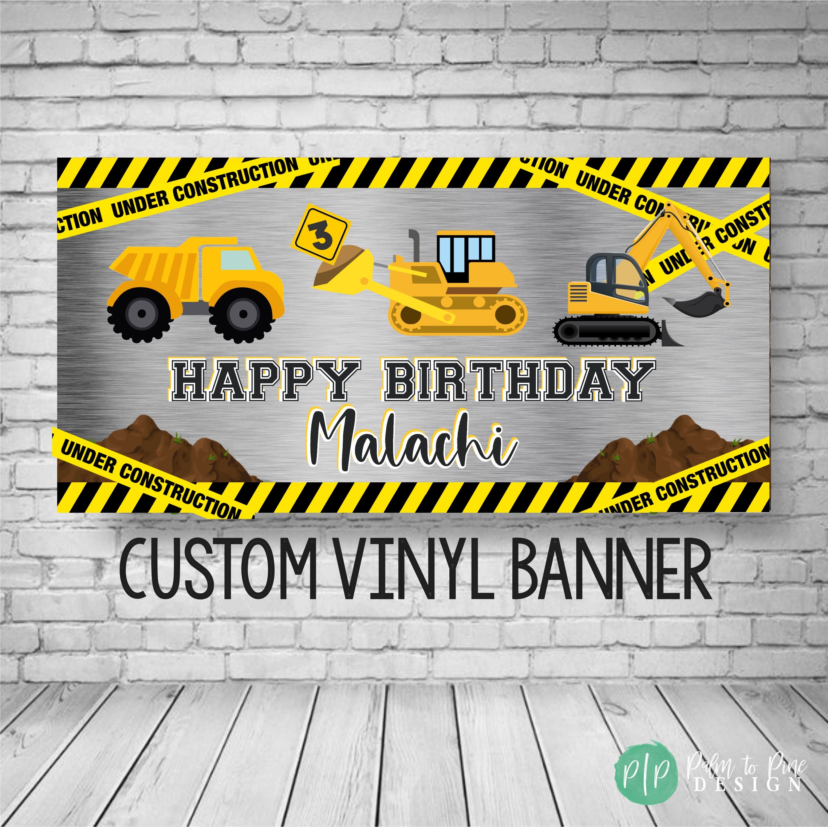 Construction Birthday Banner Construction Party Decorations | Etsy