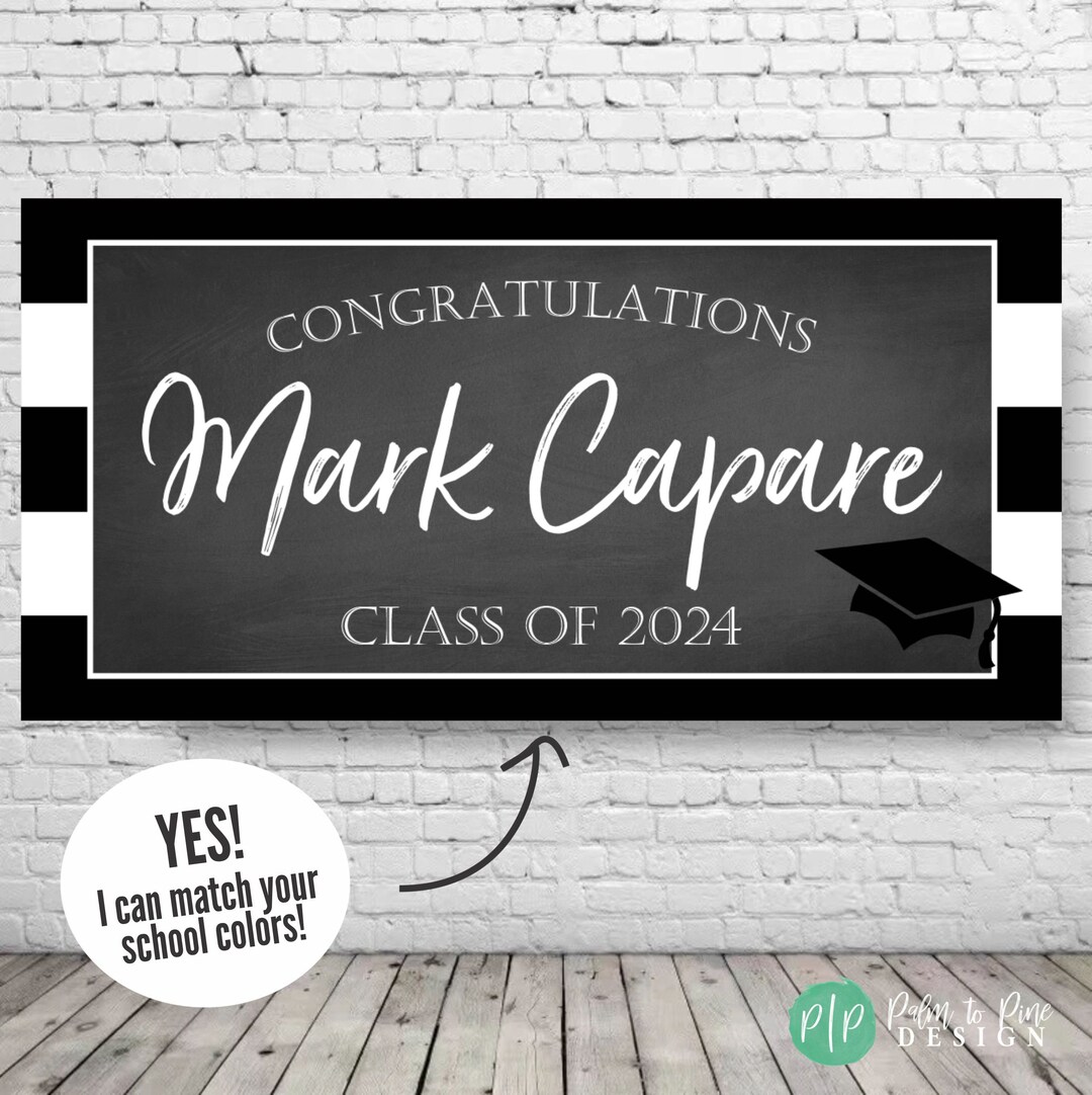 Graduation Banner, Graduation Decor, Graduation Party Banner ...