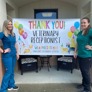Veterinary Appreciation Banner, Veterinarian Recognition Week Thank You ...
