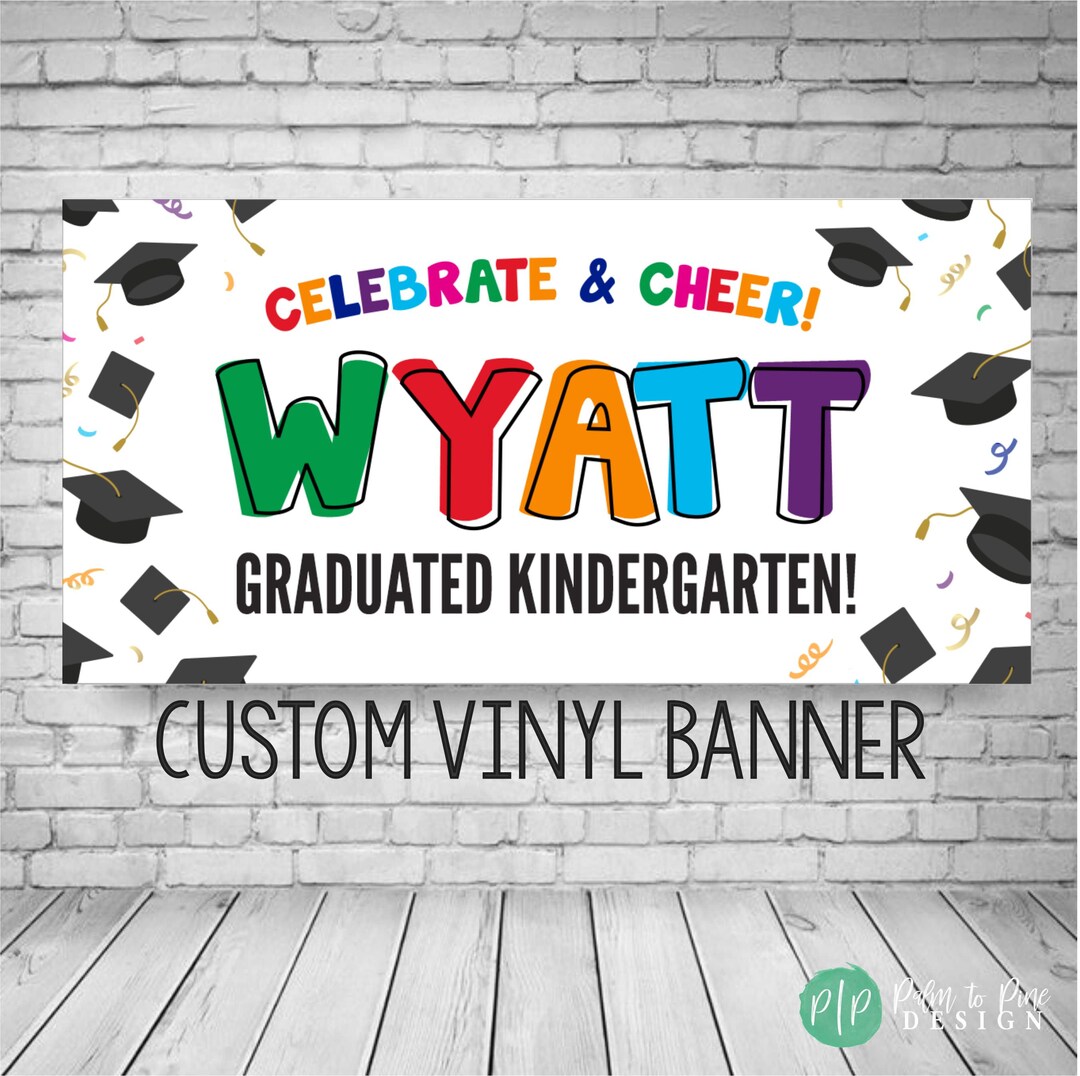Elementary Graduation Banner, Graduation Decor, Graduation Printable ...