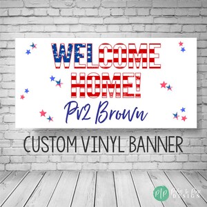Welcome Home Military Banner, Welcome Home Military Sign, Memorial Day ...