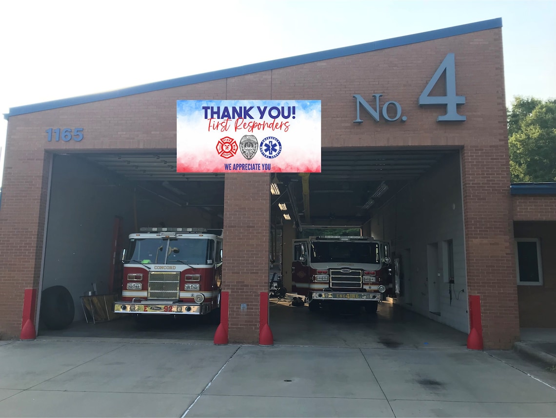 First Responders Appreciation Banner National First - Etsy