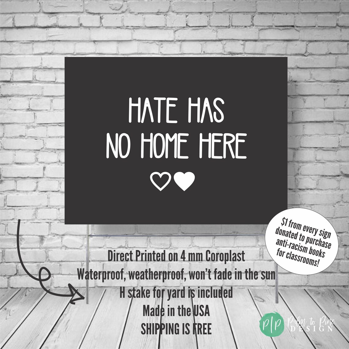 Anti-racism Sign Black Lives Matter Yard Sign Black Lives - Etsy