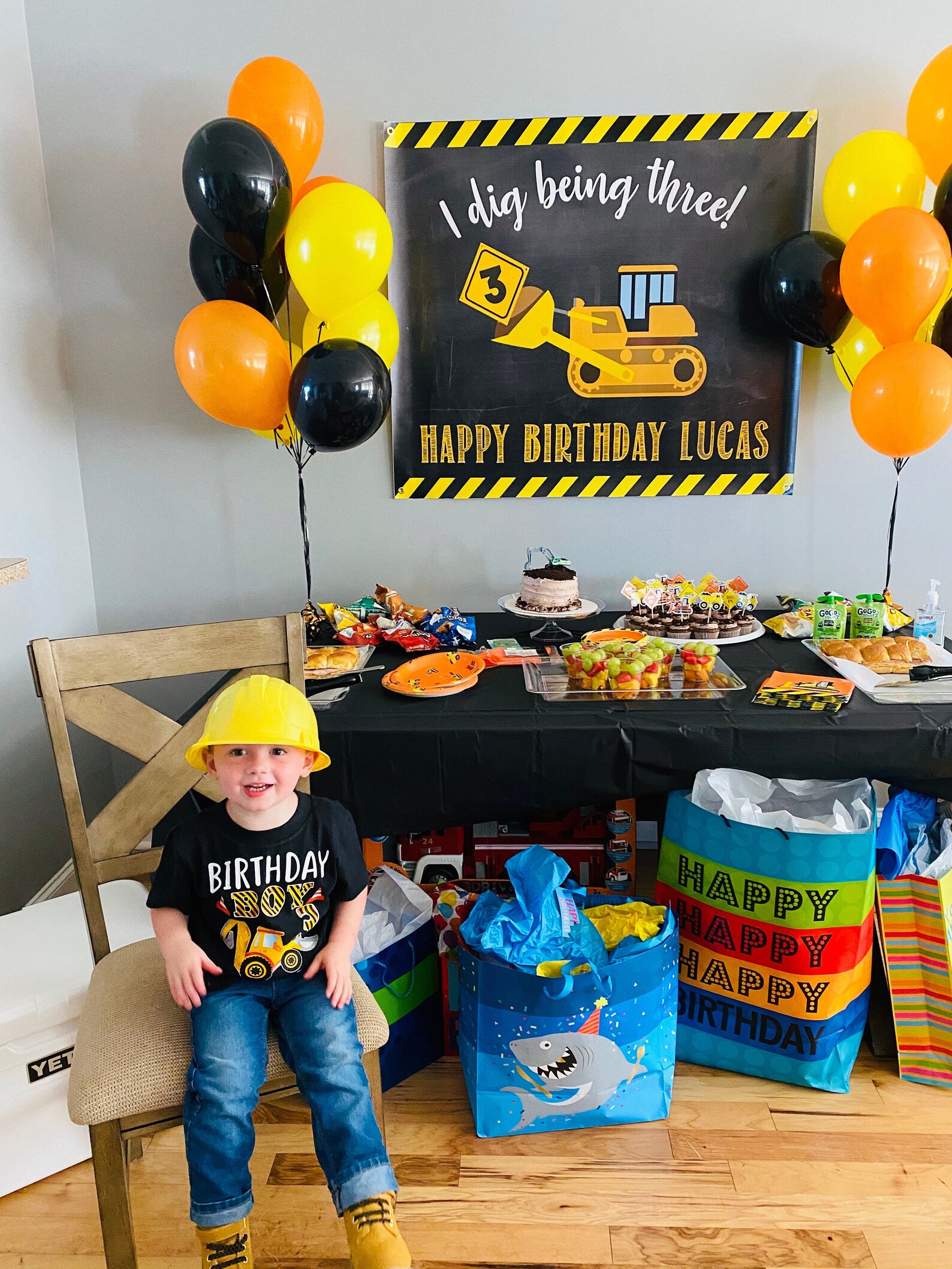 Construction Birthday Banner Construction Backdrop Custom - Etsy