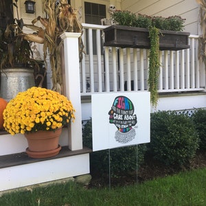 RBG Sign, Women's Rights Yard Sign, Vote Yard Sign, Political Yard Sign ...