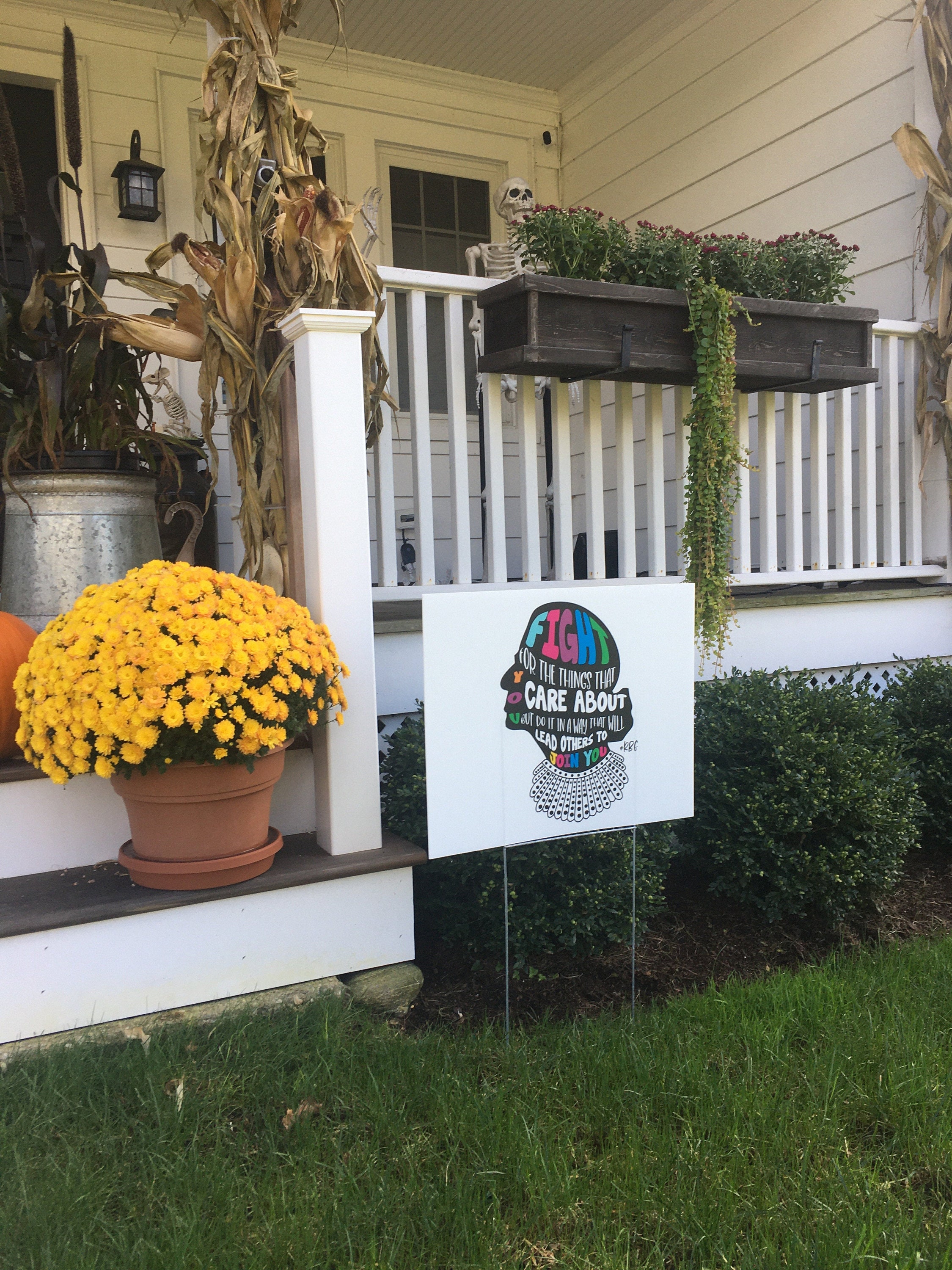 RBG Sign Women's Rights Yard Sign Vote Yard Sign - Etsy