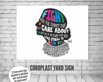 Ruth Bader Yard Sign - Etsy