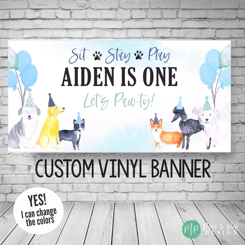 Dog Birthday Banner - Etsy