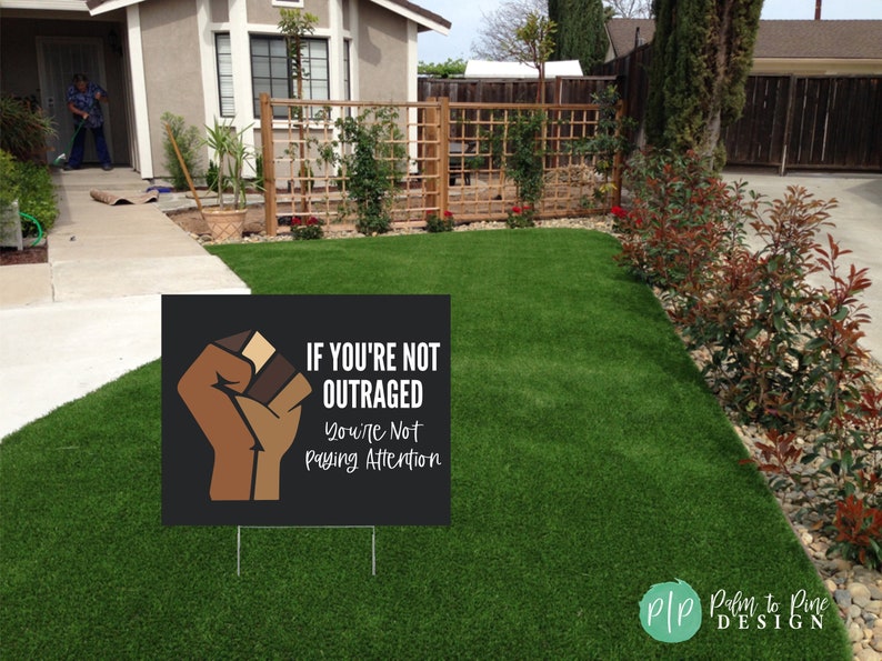 Black Ally, BLM Yard Sign, Silence is Violence, Proud Ally, Black Lives ...