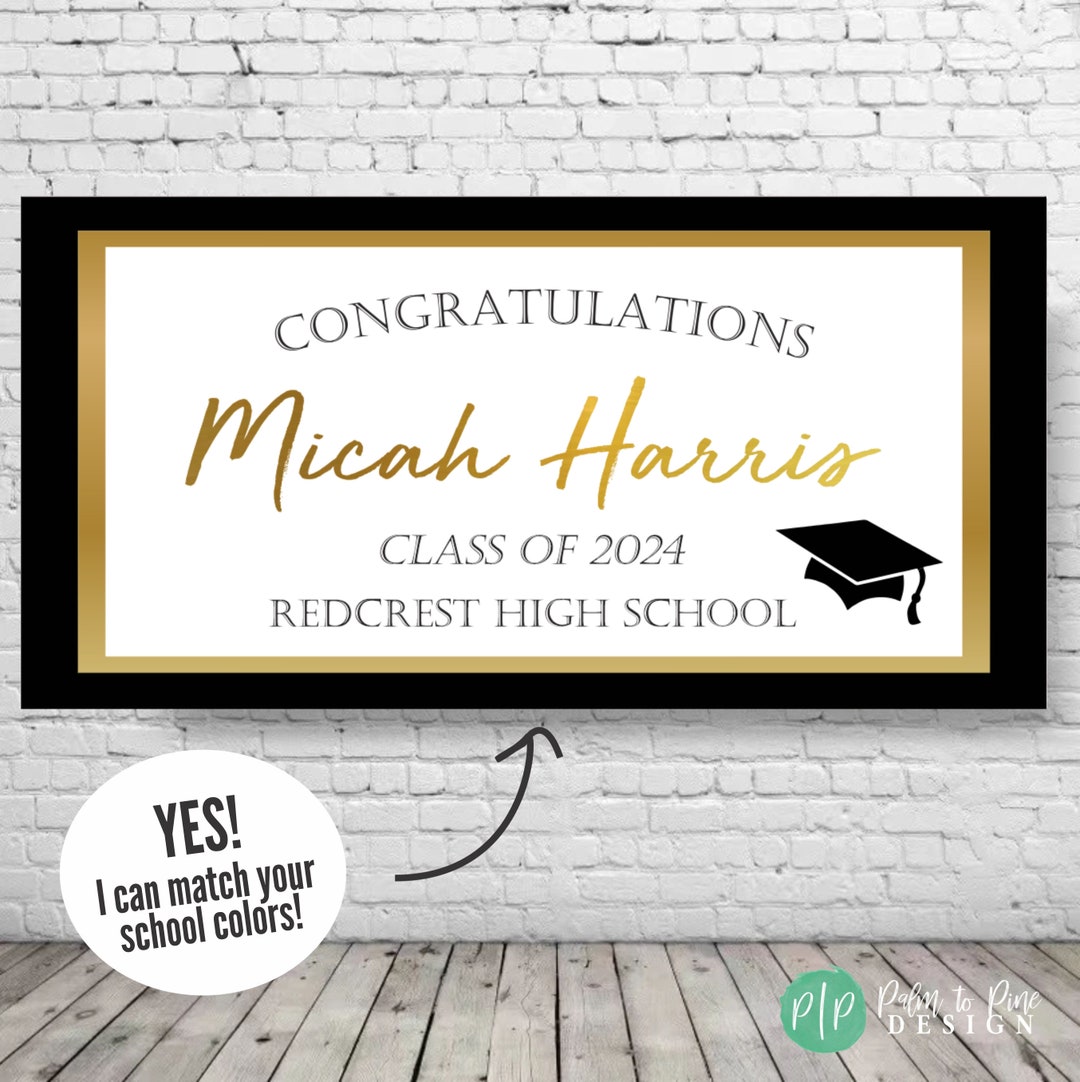 Graduation Banner, Graduation Decor, Graduation Party Banner ...
