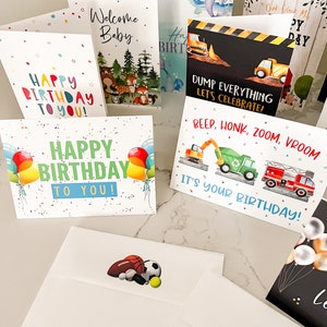 Birthday Greeting Card Variety Pack, 12 Birthday Cards for Kids and ...