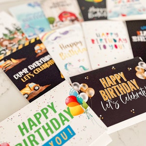 Birthday Greeting Card Variety Pack, 12 Birthday Cards for Kids and ...