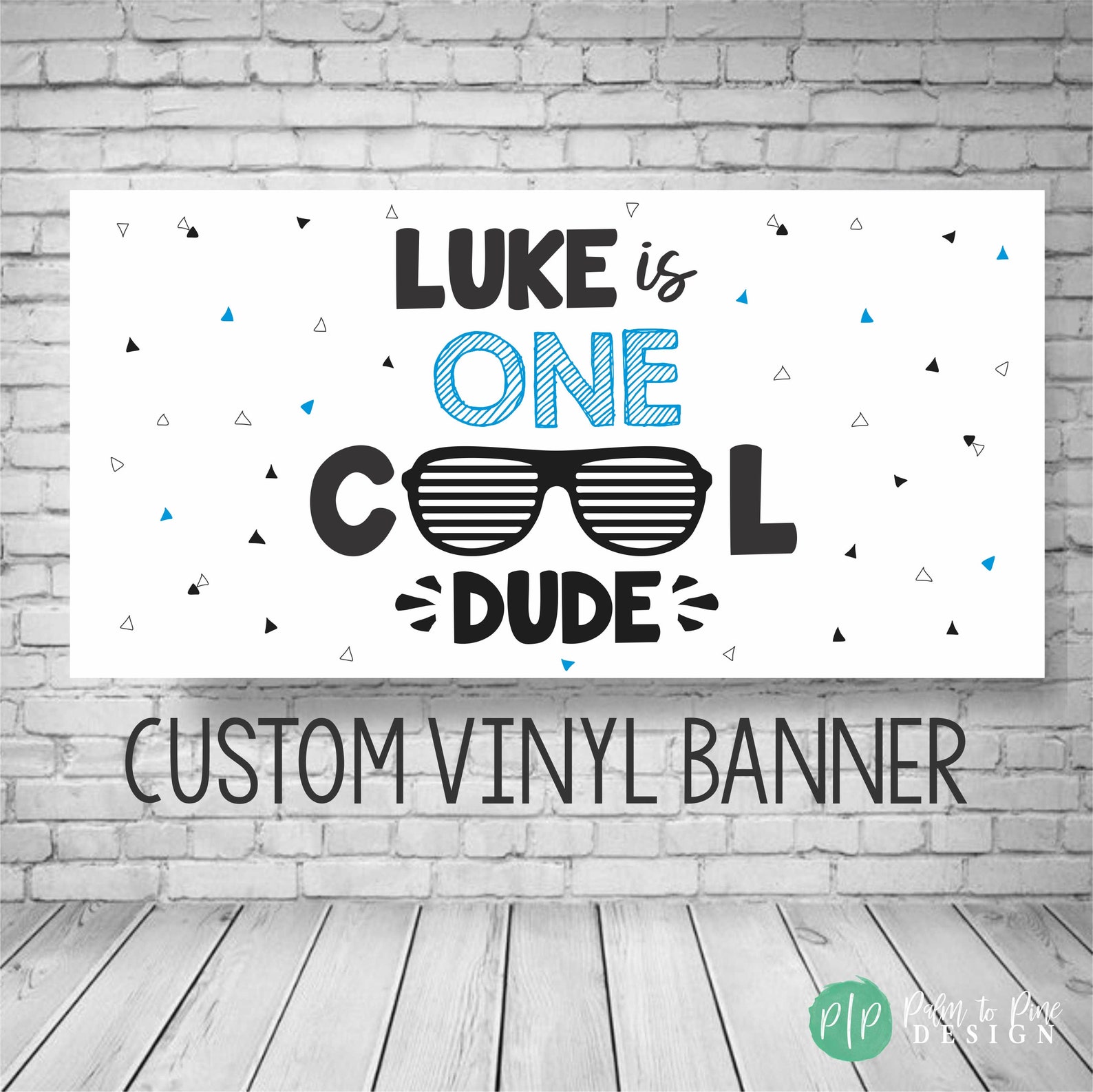 One Cool Dude Birthday Banner 1 Cool Dude Banner First - Etsy