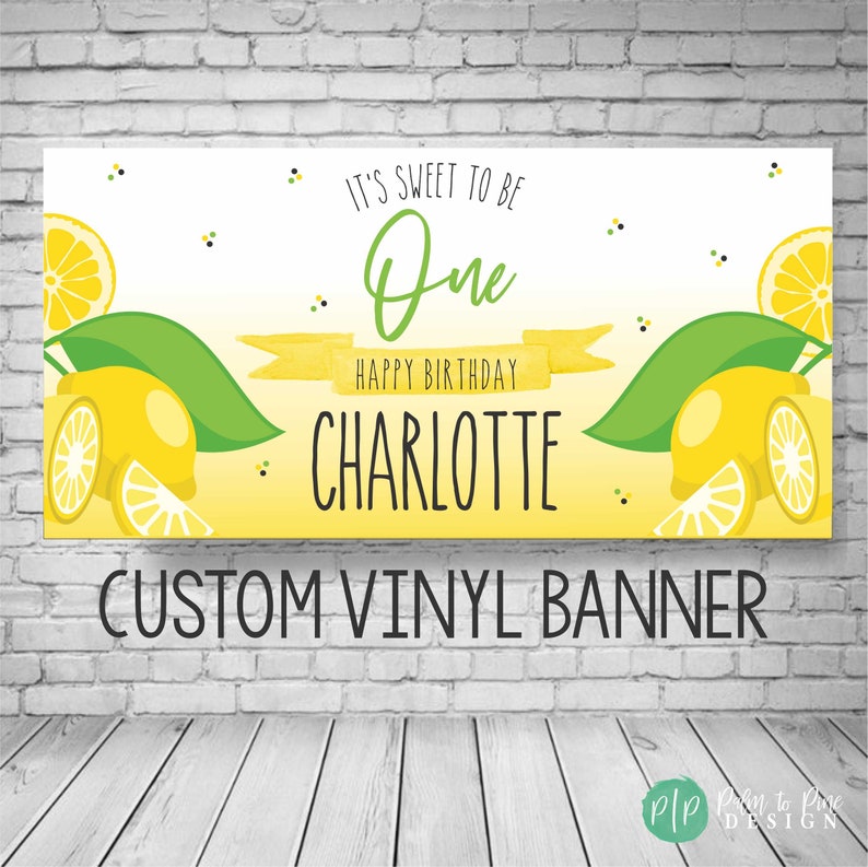 Lemon Birthday Banner Lemon Birthday Decor Lemon Banner - Etsy