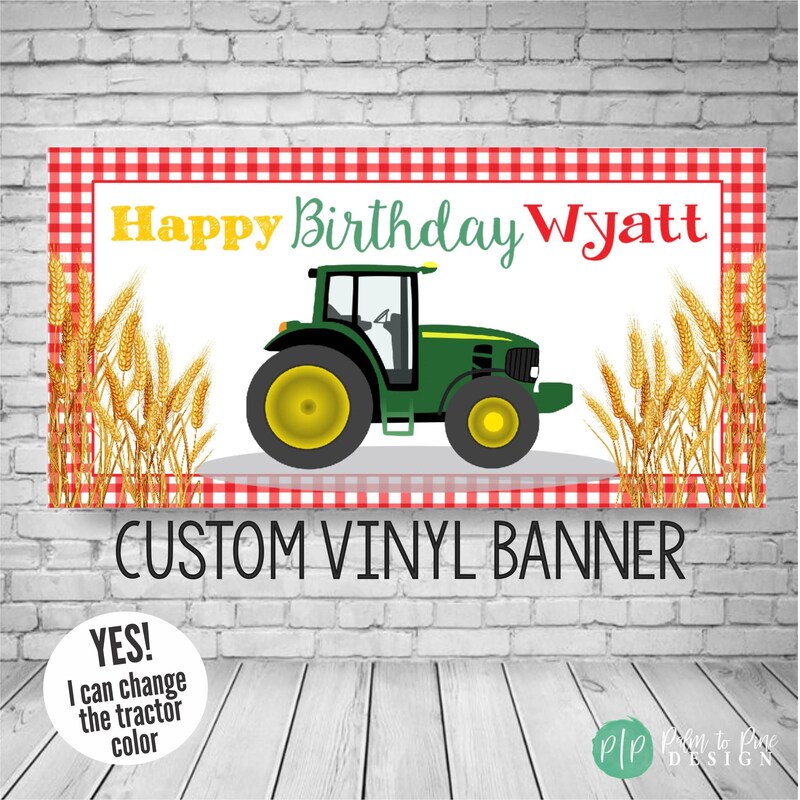 Tractor Banner - Etsy