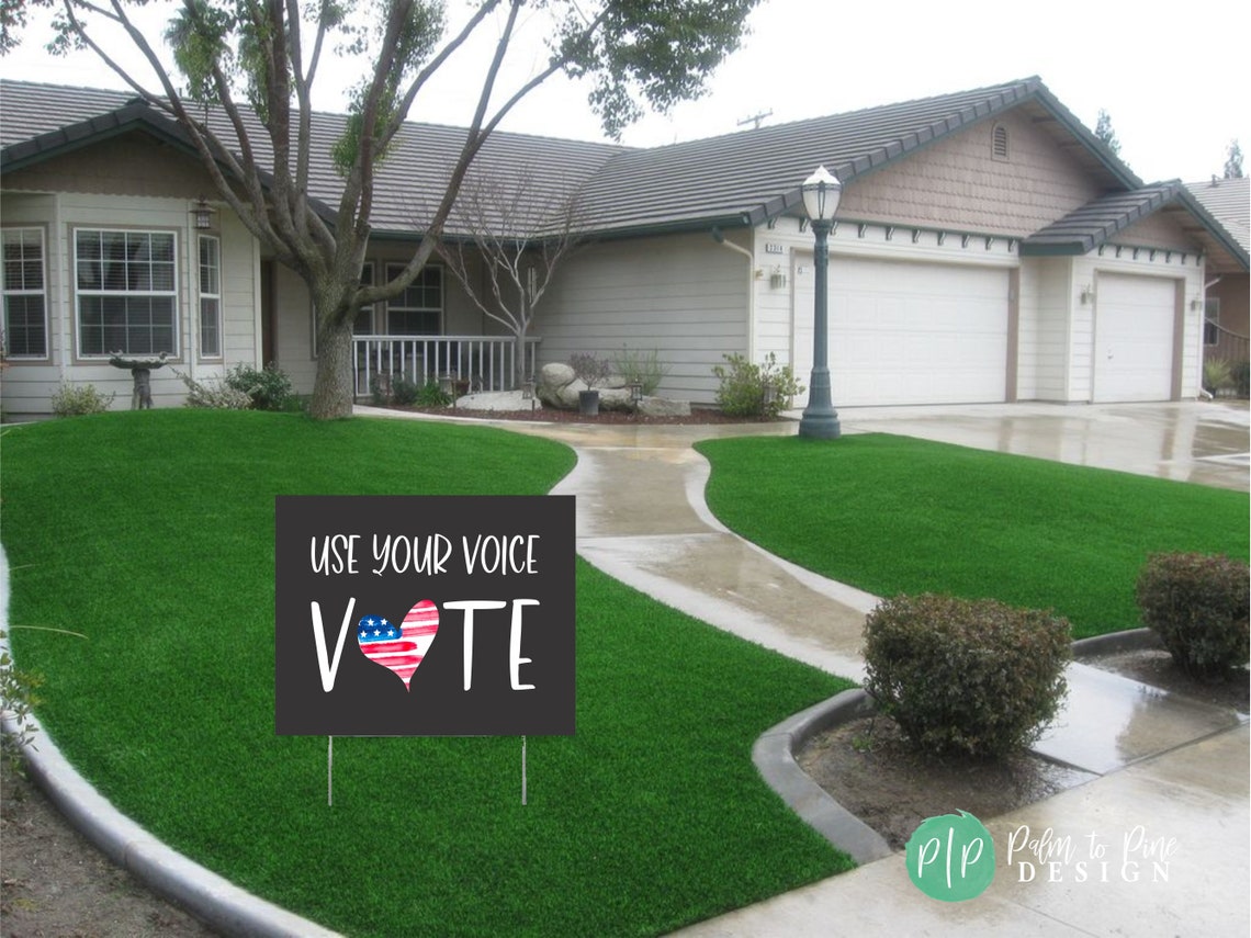 Vote Yard Sign, Political Yard Sign, Rally Sign, Register to Vote ...