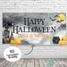 Halloween Birthday Banner, Personalized Haunted House Decorations - Etsy