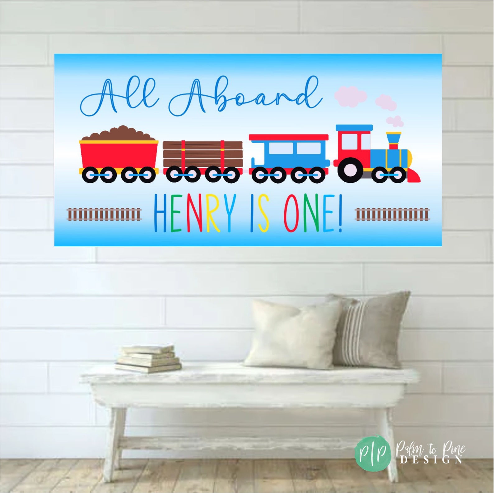 Train Birthday Banner Train Banner Train Birthday Party - Etsy