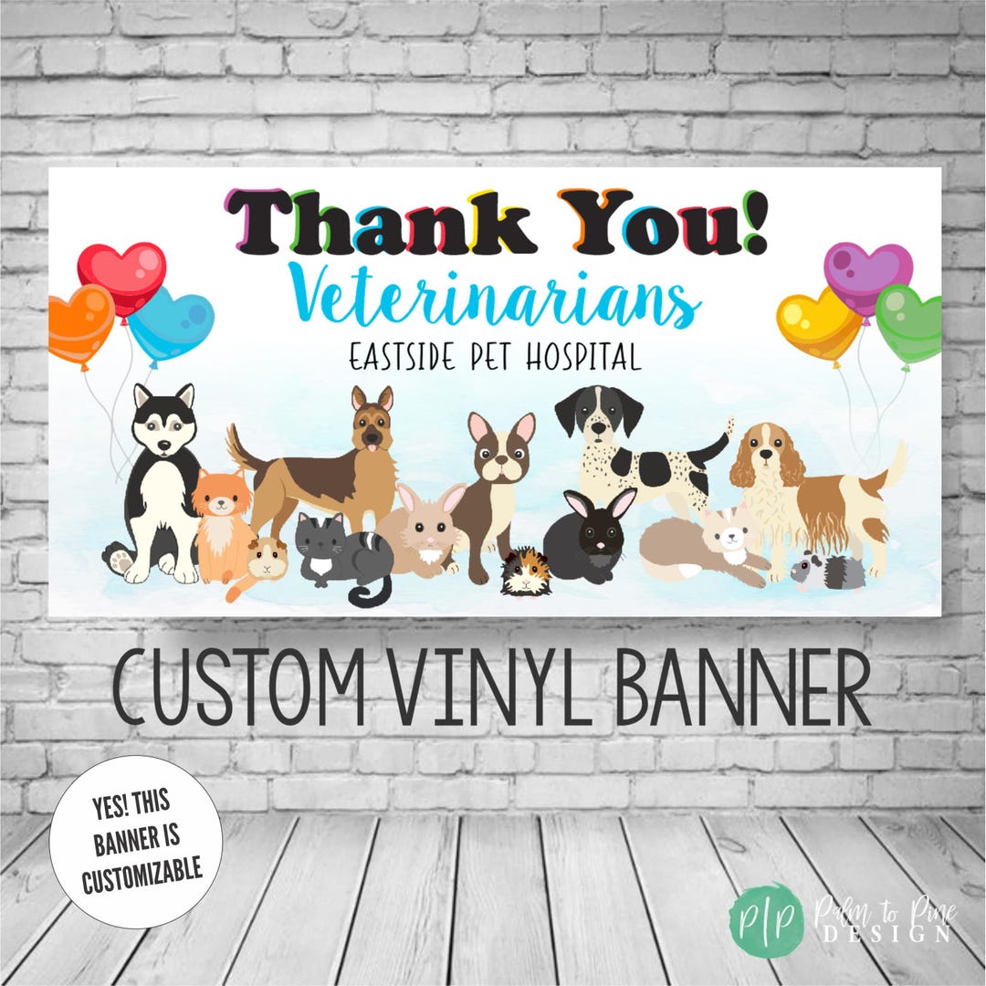 Veterinary Appreciation Week, Veterinary Appreciation Banner, Thank You ...