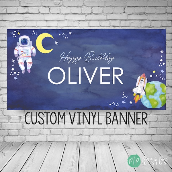 Galaxy Birthday Banner - Etsy