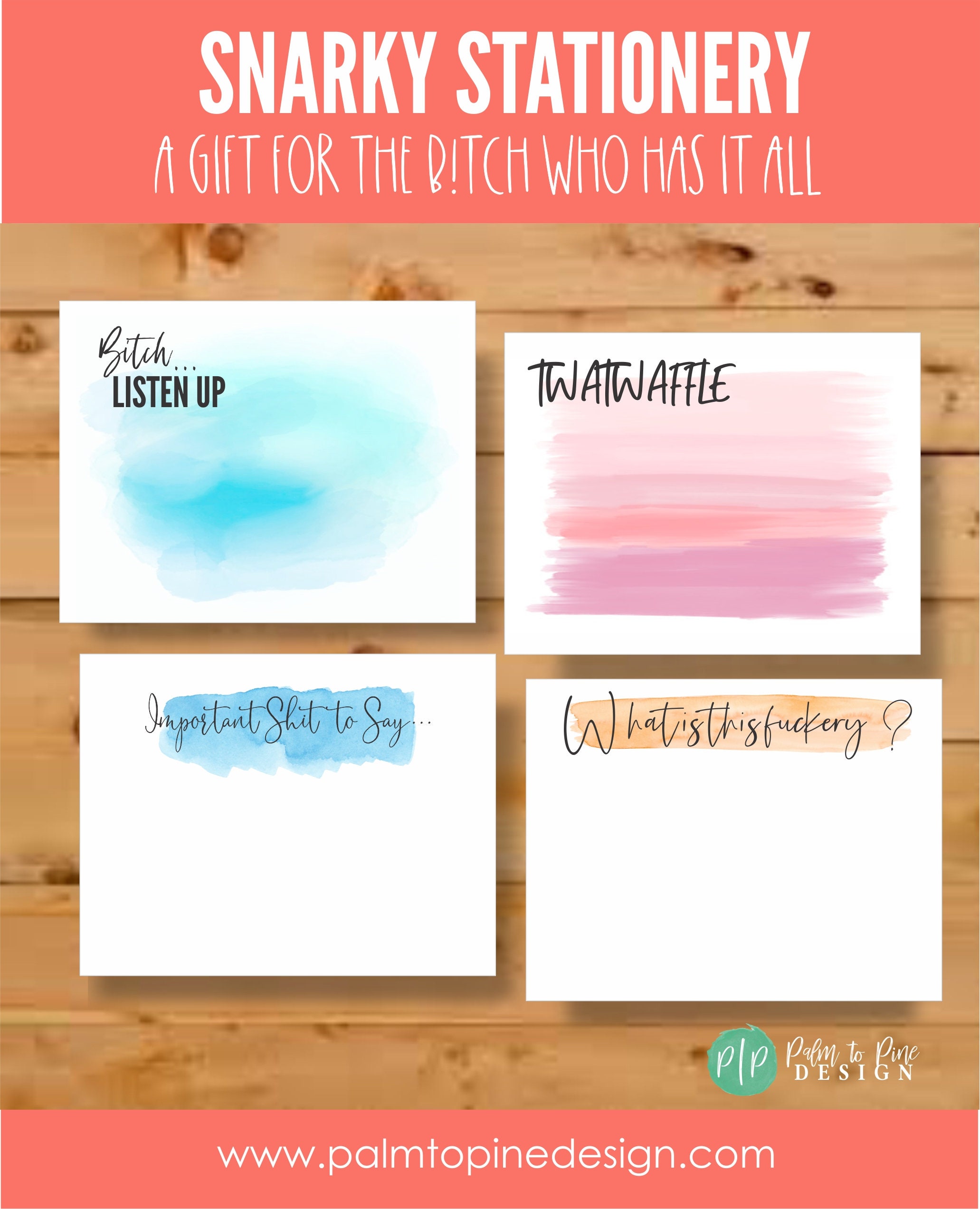 Snarky Stationery Snarky Cards Sarcastic Stationery Funny - Etsy