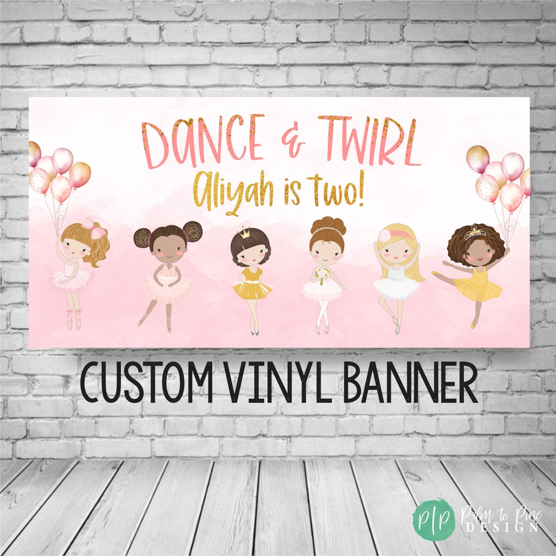 Ballerina Birthday Banner Ballerina Birthday Party Ballet - Etsy