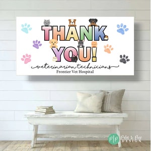 Veterinary Receptionists Appreciation Banner, Veterinary Assistants ...