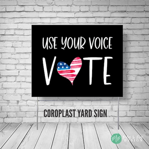 Voting Yard Sign Political Yard Sign Vote Yard Sign | Etsy